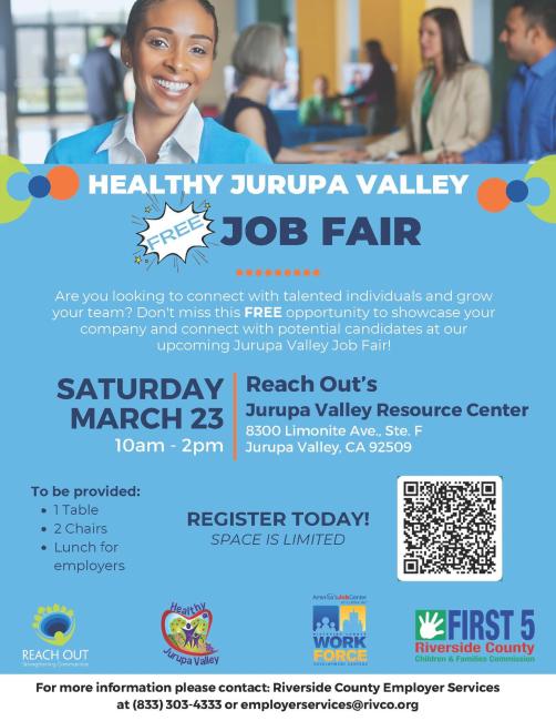 Healthy Jurupa Valley Job Fair | Riverside County Workforce Development